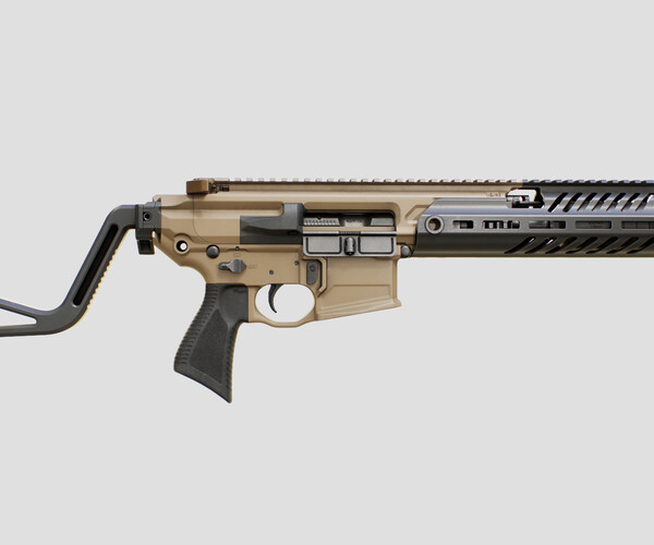 ArtStation - Sig Sauer MCX Rattler PDW Rifle | Game Assets
