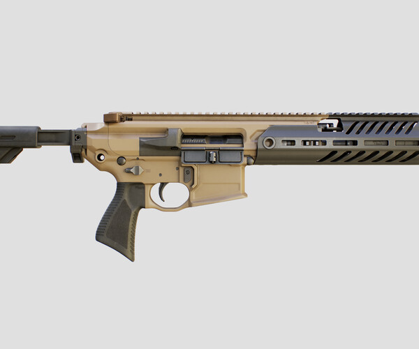 ArtStation - Sig Sauer MCX Rattler PDW Rifle | Game Assets