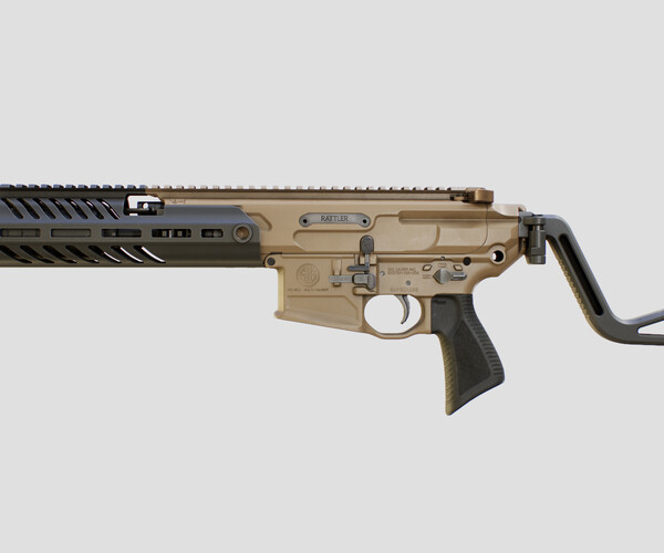 ArtStation - Sig Sauer MCX Rattler PDW Rifle | Game Assets