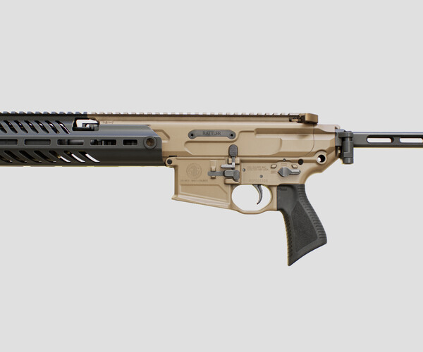ArtStation - Sig Sauer MCX Rattler PDW Rifle | Game Assets