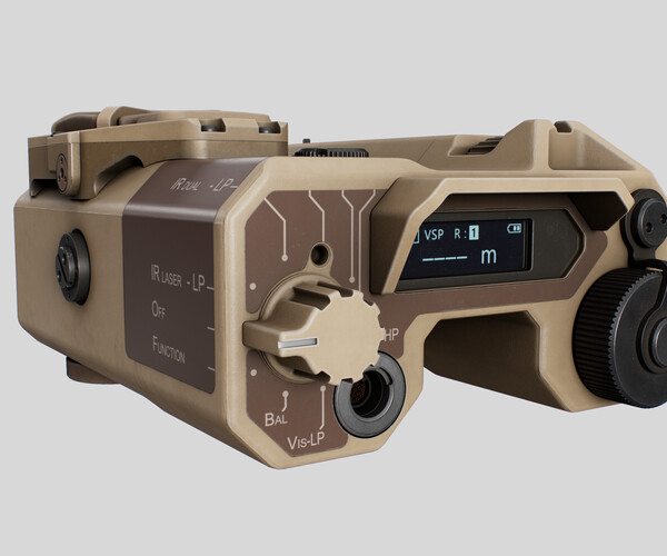 ArtStation - Wilcox Raptar-S Laser Range Finder | Game Assets