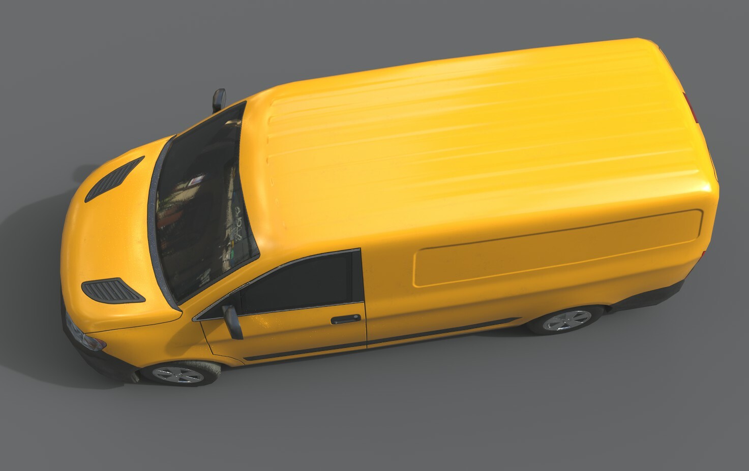 ArtStation - Generic Minivan Yellow | Game Assets