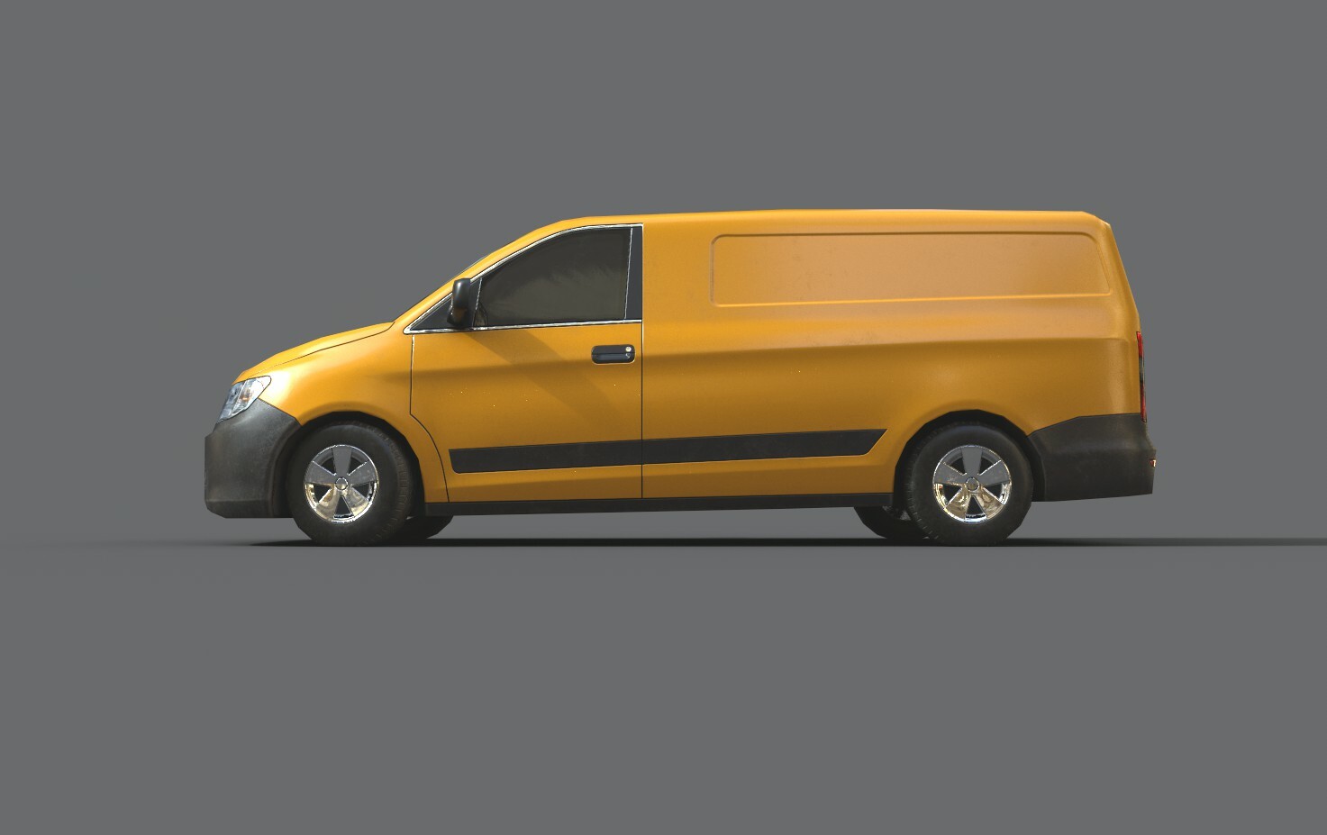 ArtStation - Generic Minivan Yellow | Game Assets