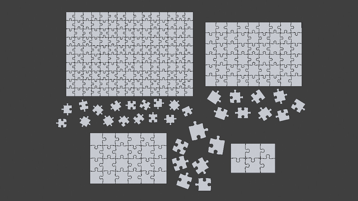 ArtStation - Jigsaw Puzzle Collection 3D Model | Resources