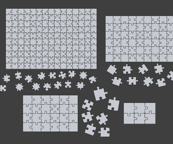 ArtStation - Jigsaw Puzzle Collection 3D Model | Resources