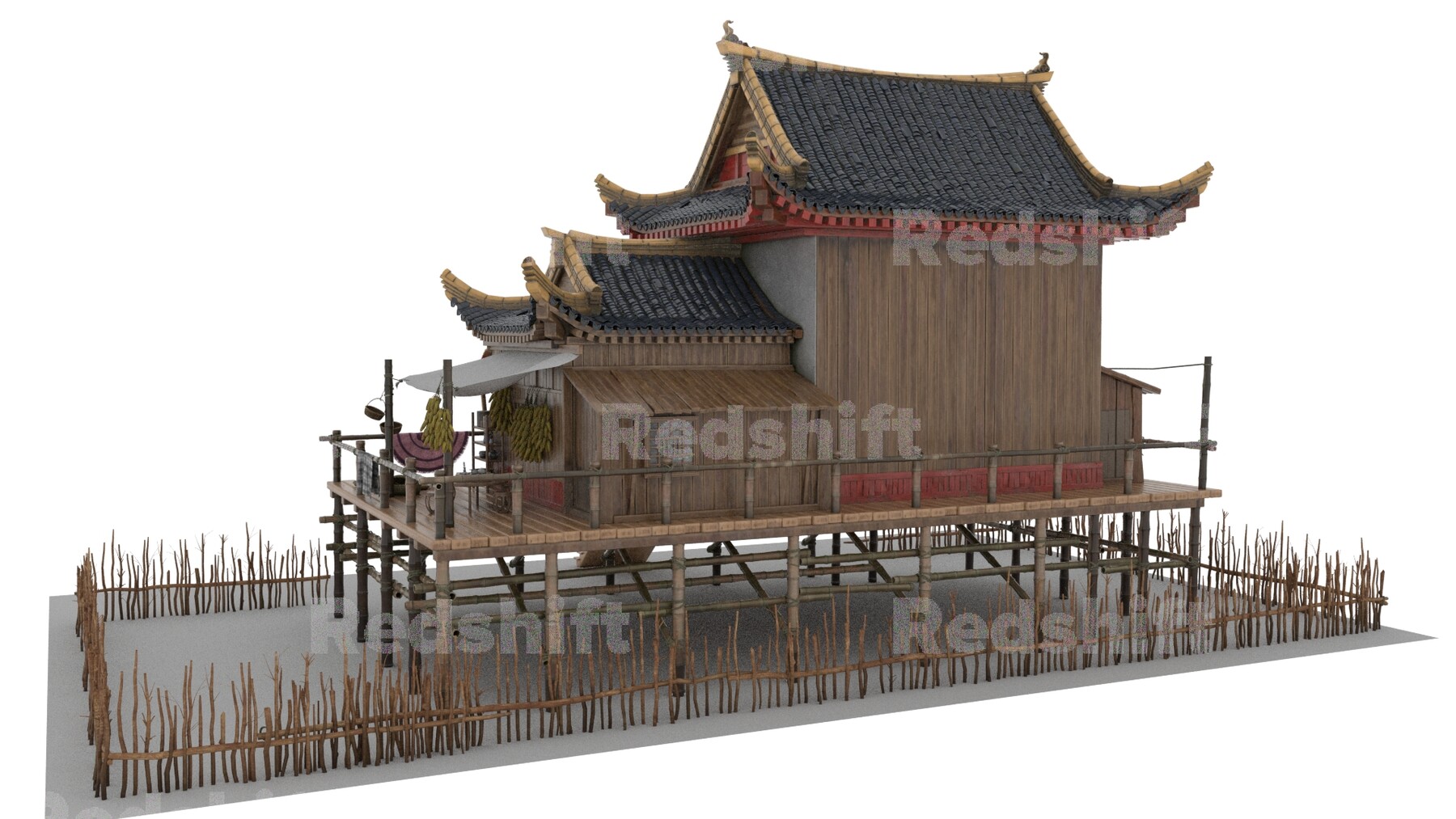ArtStation - Chinese style ancient architecture K | Resources