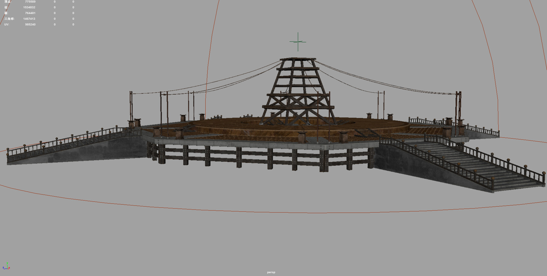 ArtStation - Chinese style ancient architecture Sacrifice table ...