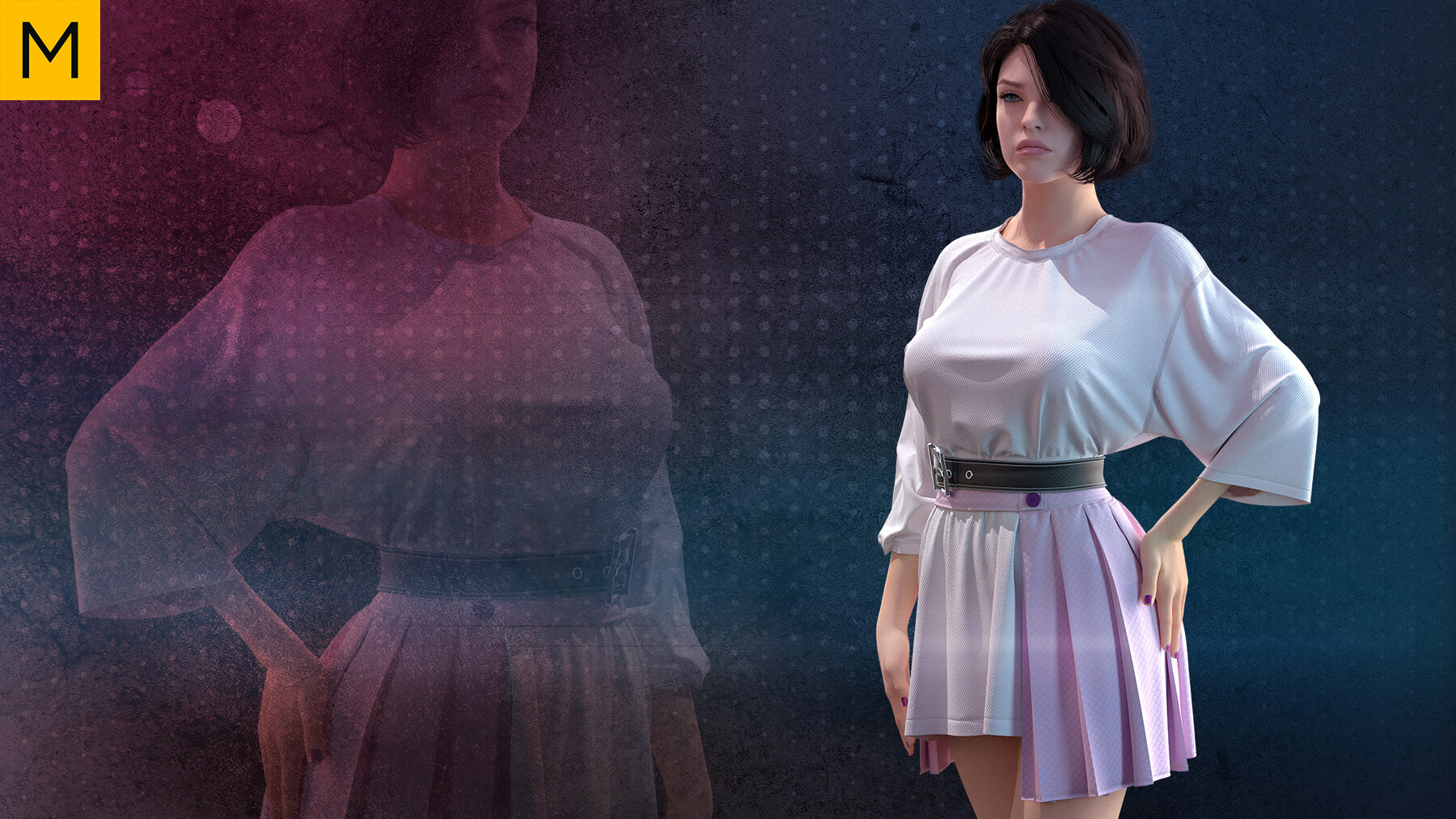 ArtStation - Female outfit. Avatar genesis 8 Female. Marvelous Designer ...