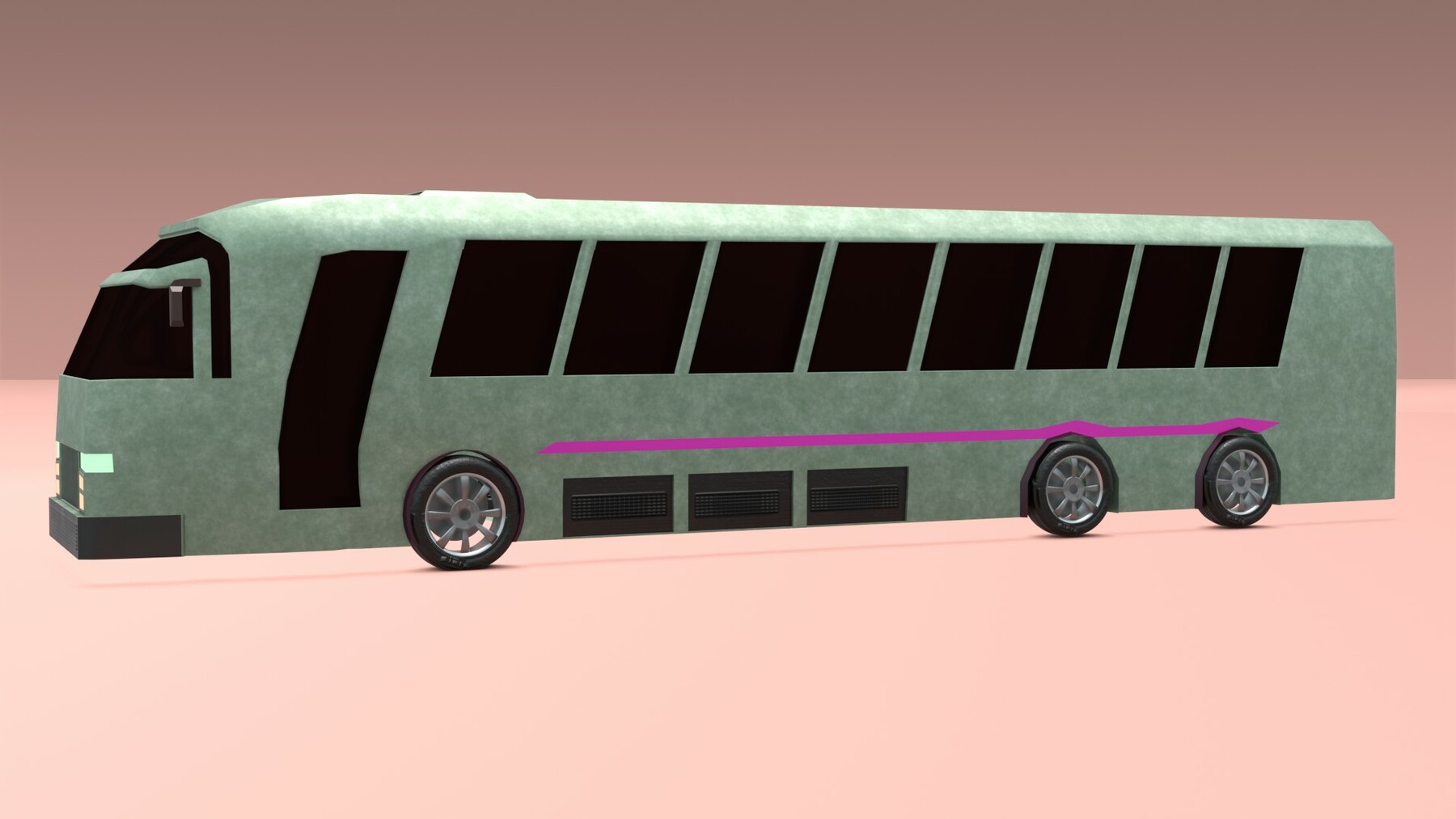 ArtStation - Bus 3D low-Poly Model | Resources