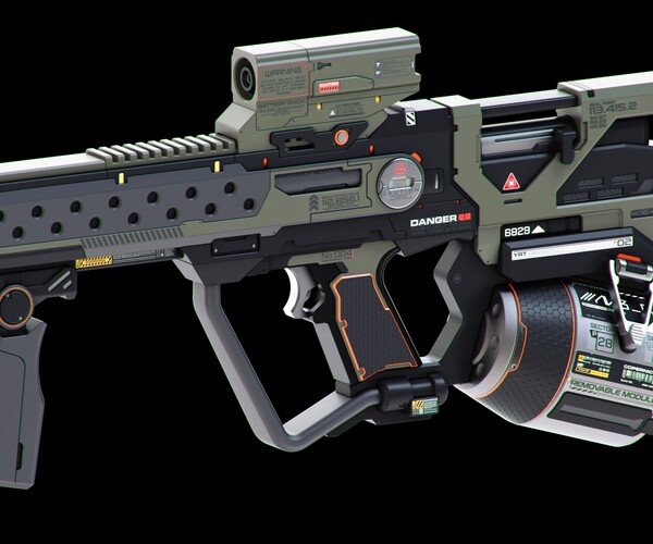 ArtStation - Sci-Fi Rifles Set / Kitbash | Resources