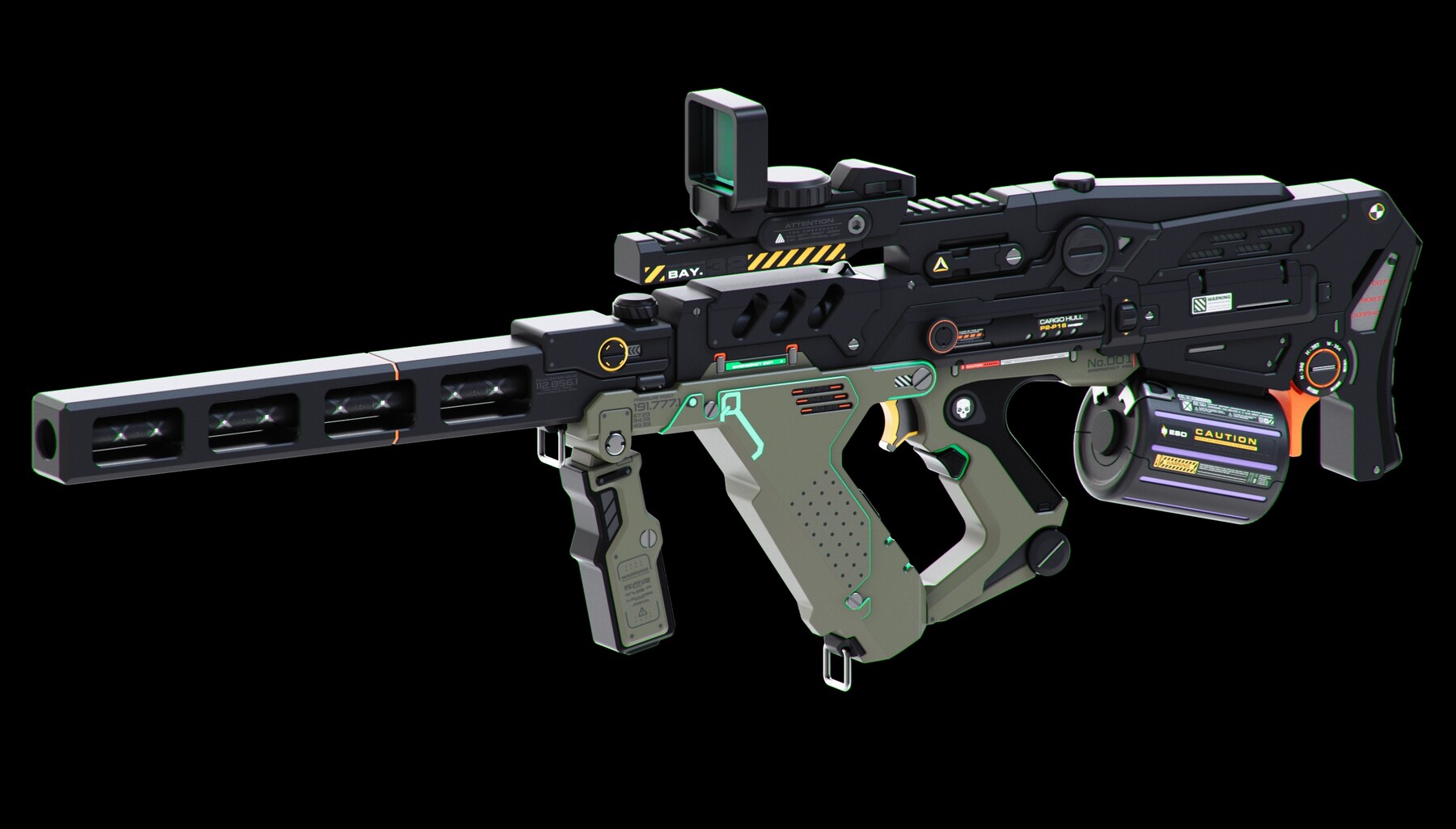 ArtStation - Sci-Fi Rifles Set / Kitbash | Resources