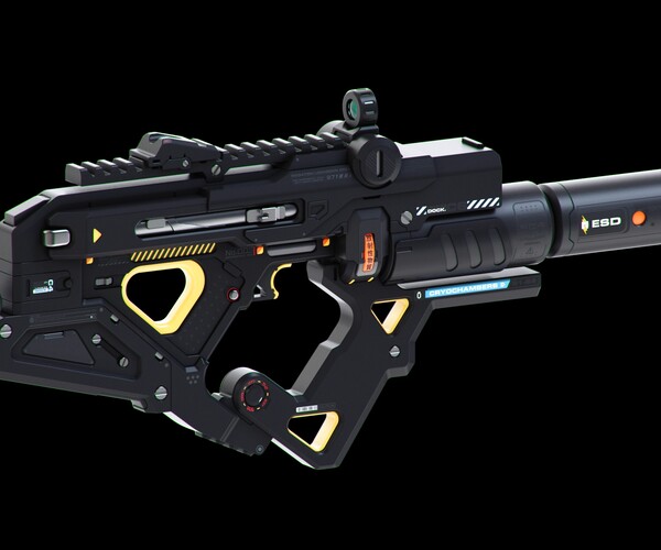 ArtStation - Sci-Fi Rifles Set / Kitbash | Resources