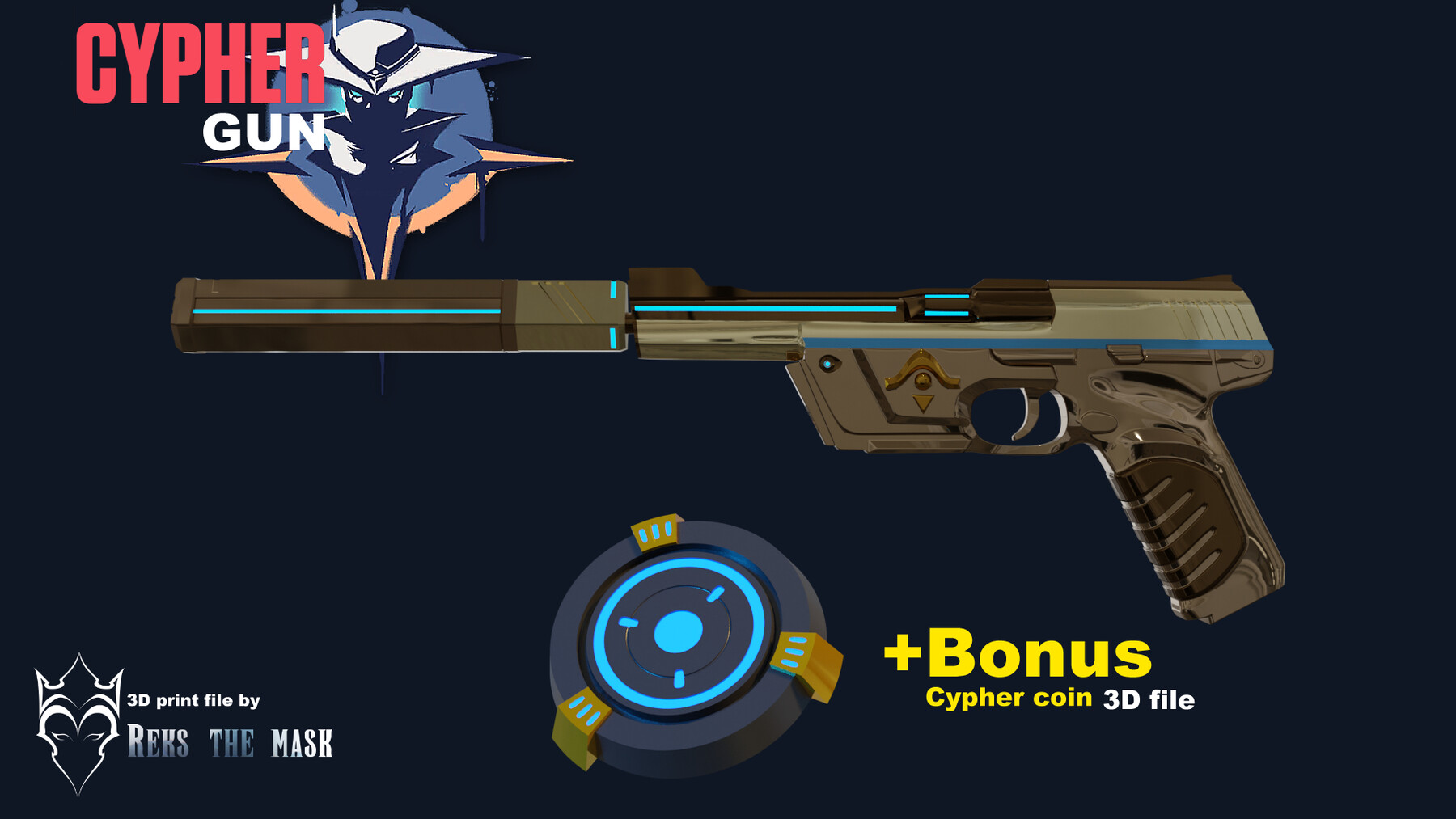 ArtStation - Valorant Chyper Gun 3D print file | Resources