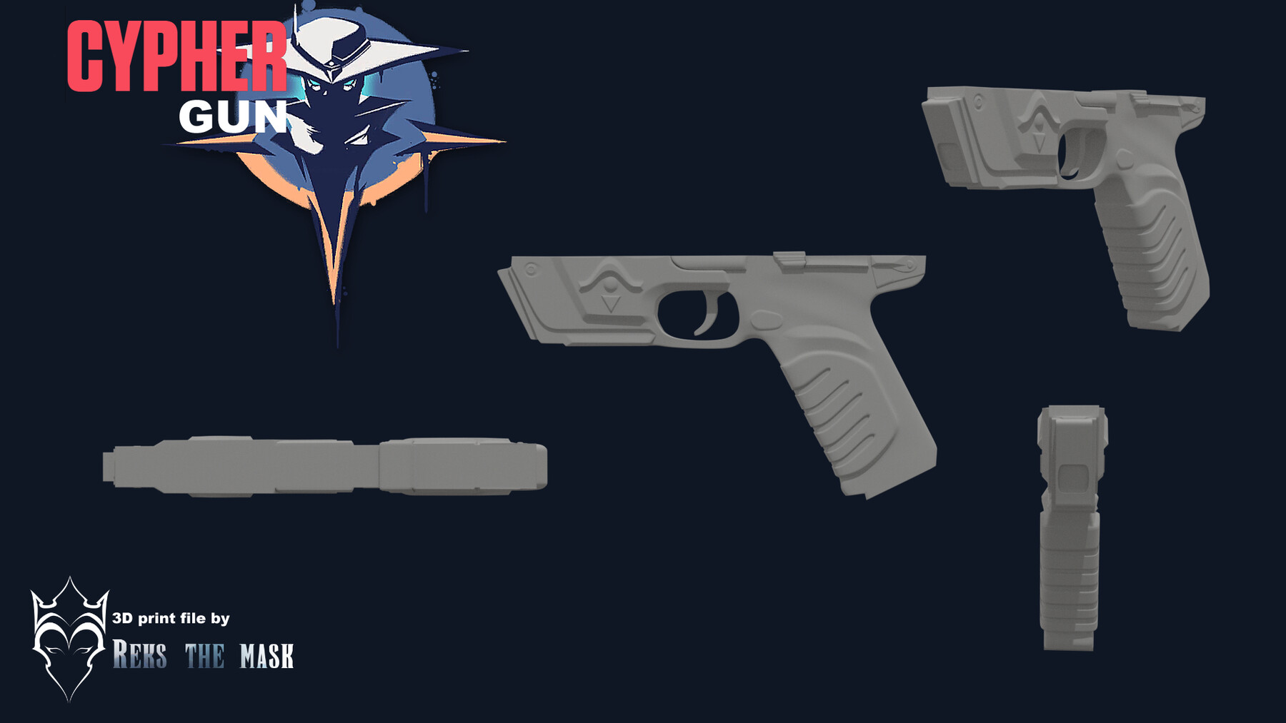 ArtStation - Valorant Chyper Gun 3D print file | Resources