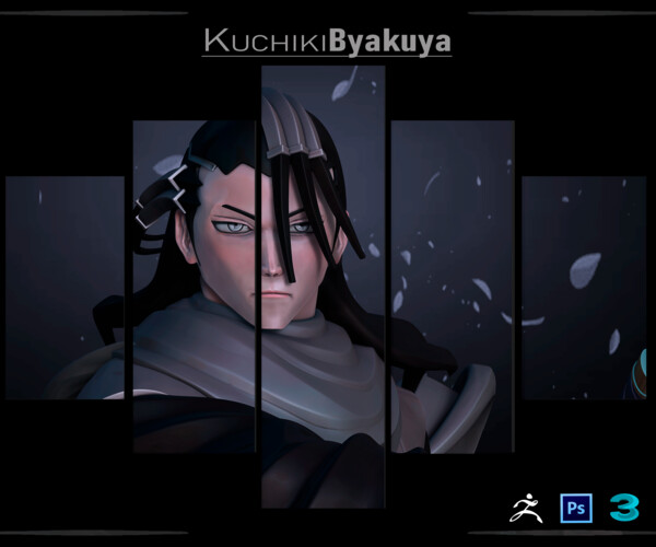 ArtStation - Kuchiki Byakuya 3D Printing | Resources