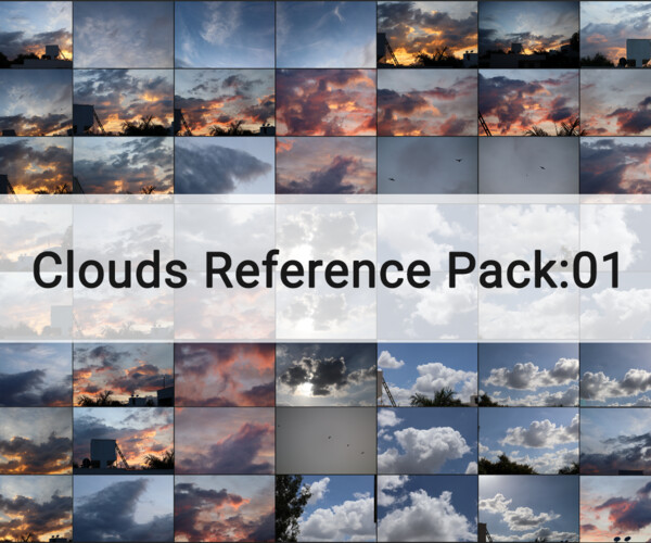 ArtStation - Clouds References pack 01 | Resources