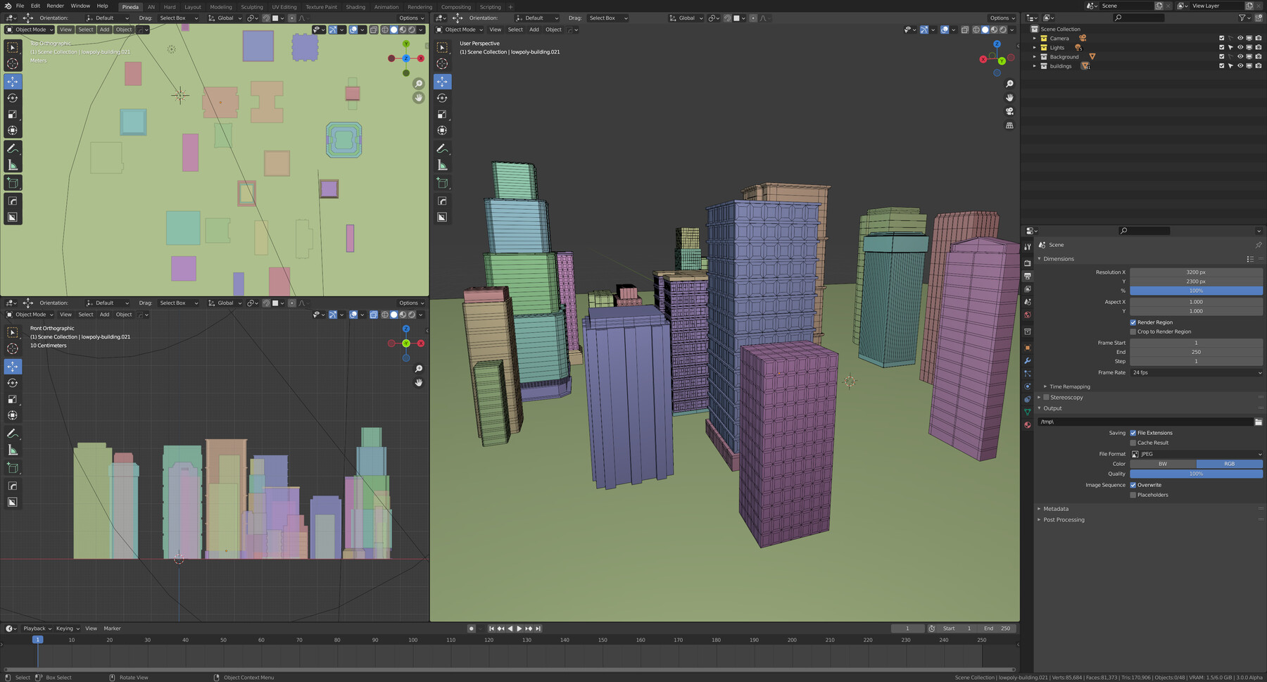 ArtStation - 24 low-poly buildings | Game Assets