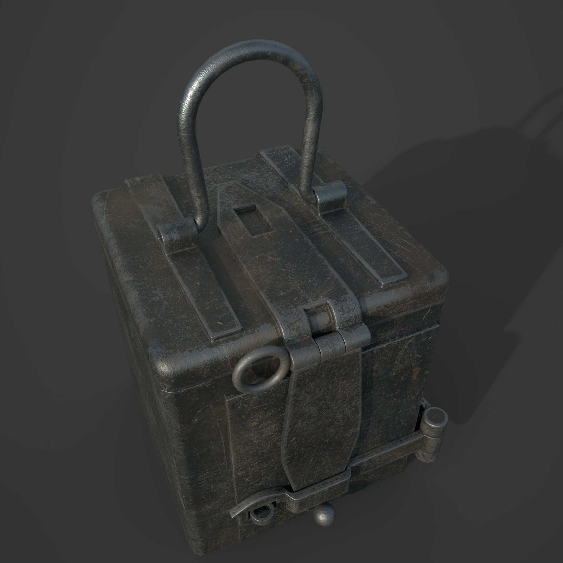 ArtStation - Metal alms box | Game Assets