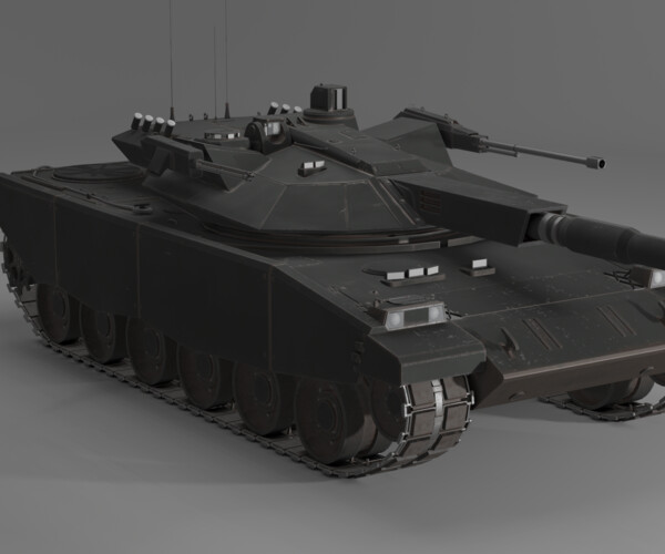 ArtStation - Modern MBT T-118 Jaguar | Game Assets