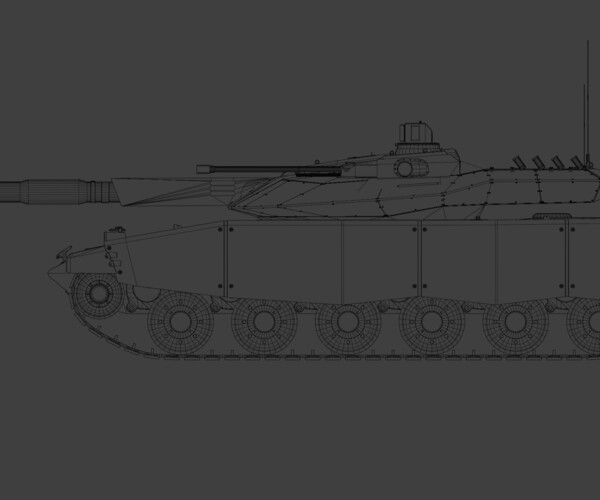 ArtStation - Modern MBT T-118 Jaguar | Game Assets