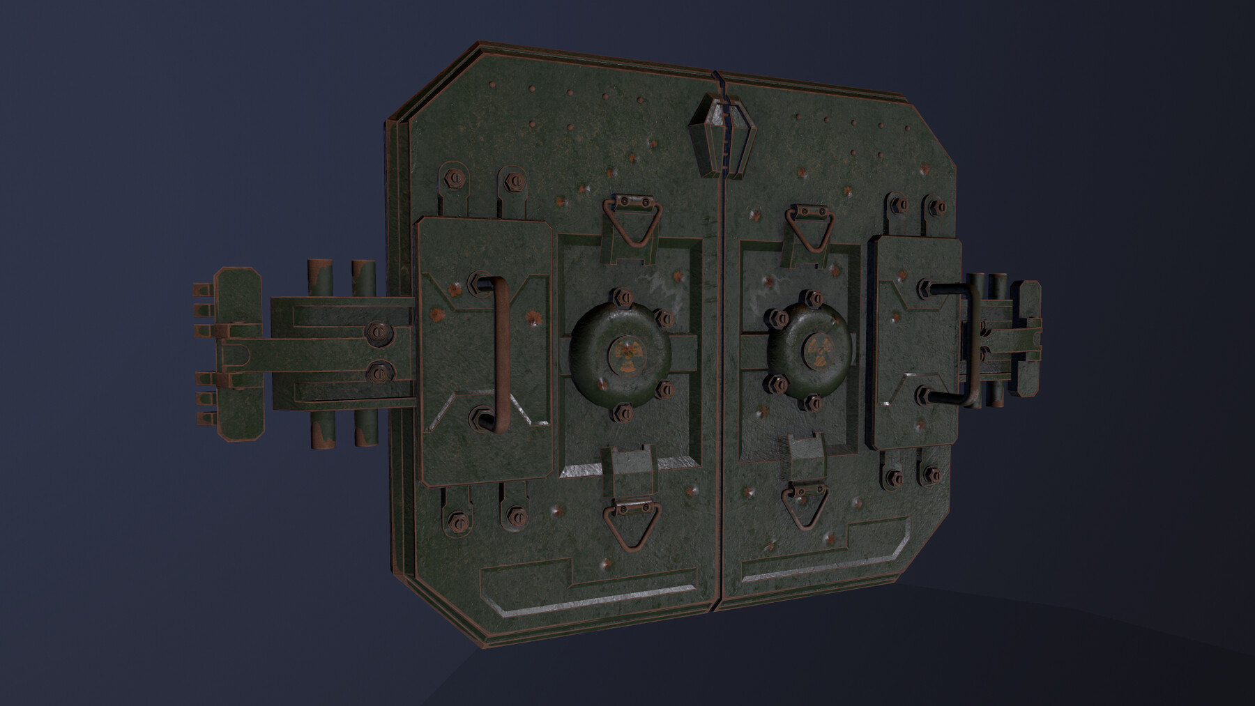 ArtStation - Armored gate Low-poly | Resources