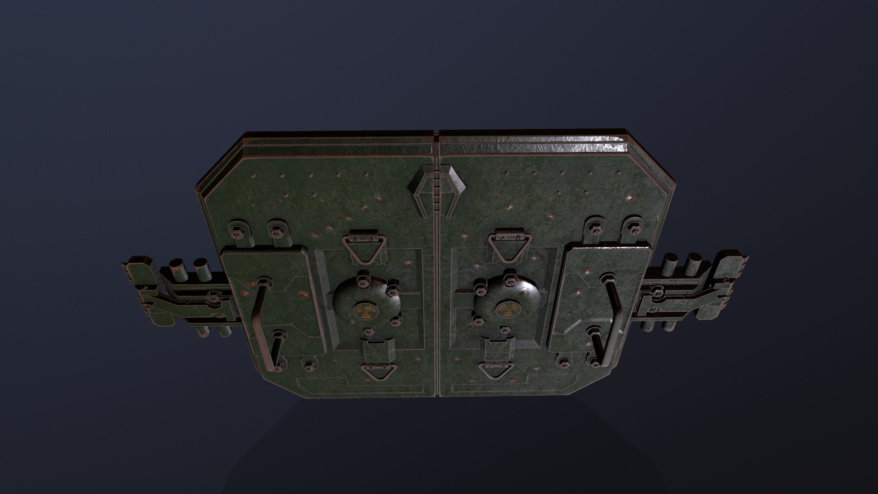 ArtStation - Armored gate Low-poly | Resources