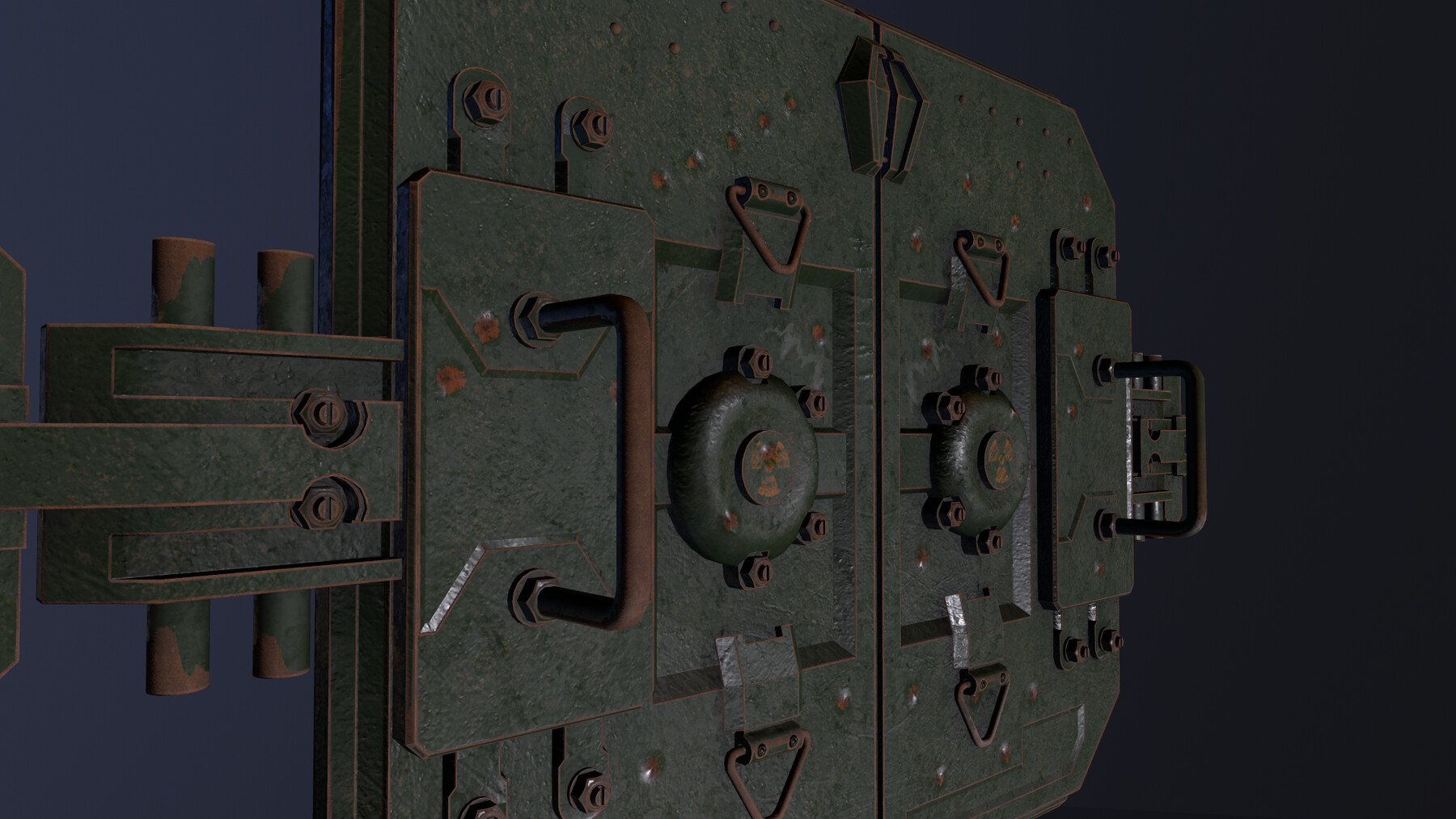 ArtStation - Armored gate Low-poly | Resources