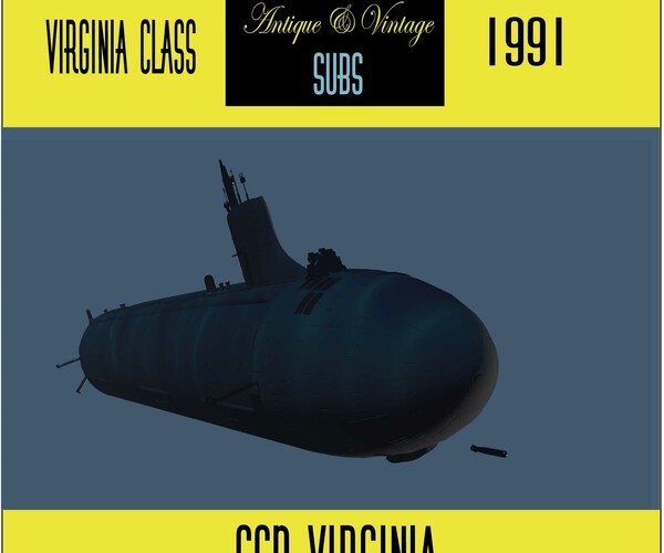 ArtStation - Virginia class 3d model | Resources
