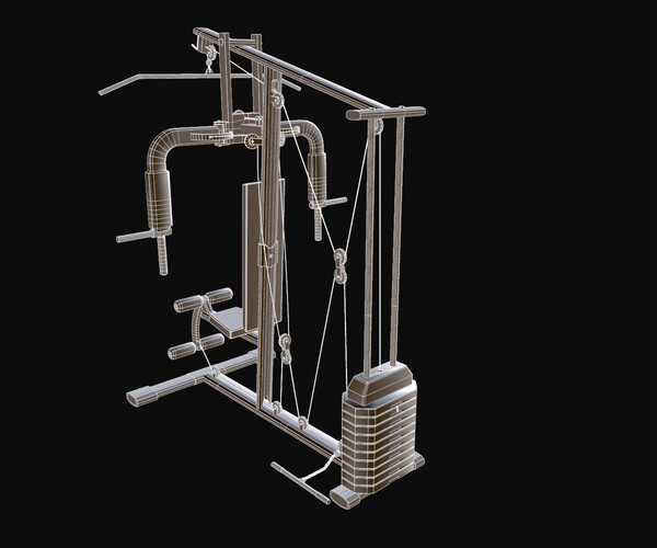 ArtStation - Multi Home Gym Machine 3d Model | Game Assets