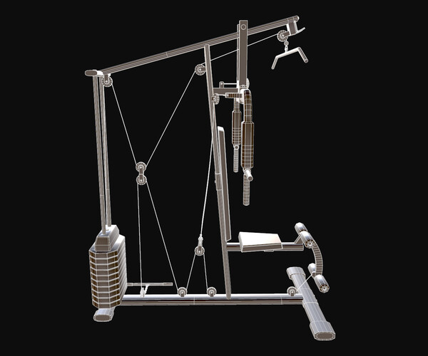 ArtStation - Multi Home Gym Machine 3d Model | Game Assets