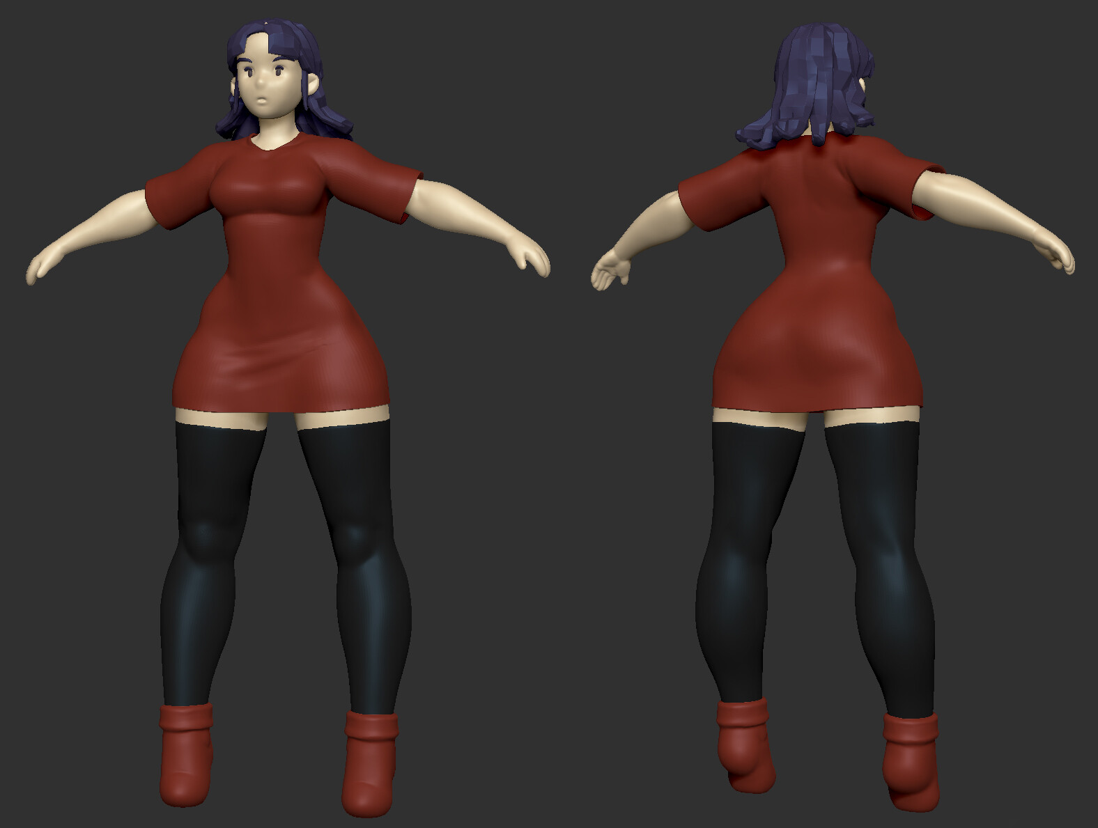 ArtStation - Stylised Female Basemesh | Resources