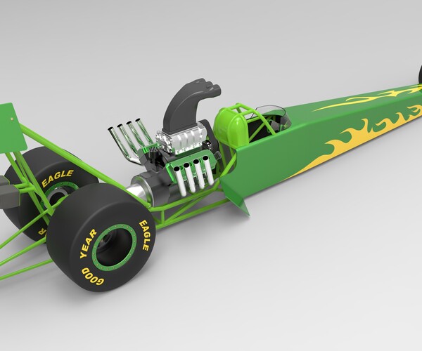 ArtStation - Top fuel dragster | Resources