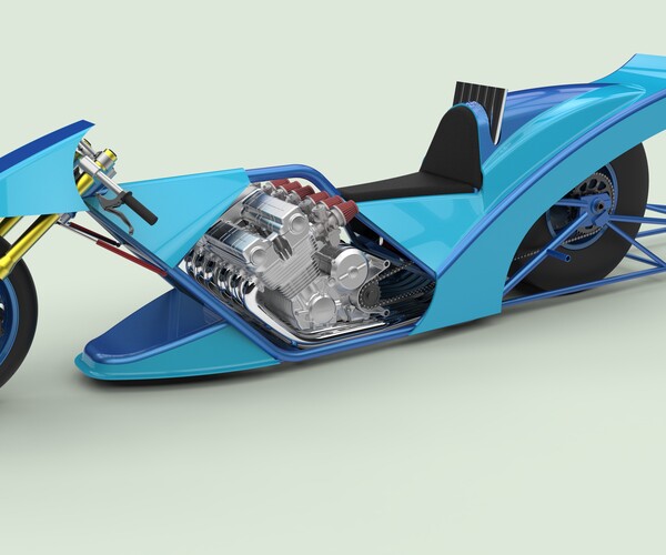 ArtStation - Top fuel bike dragster | Resources