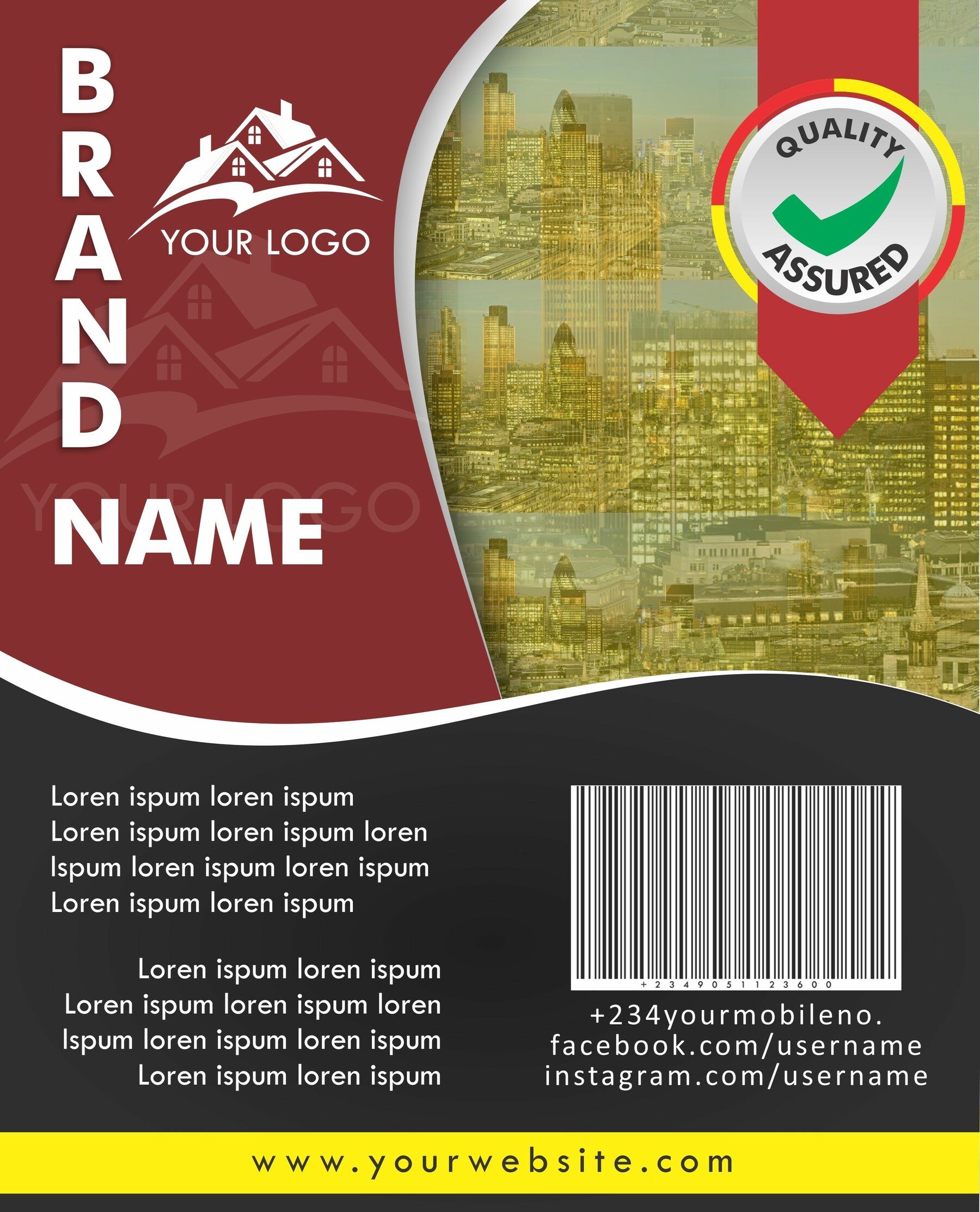 ArtStation - Real Estate Flyer Design CDR Template | Artworks