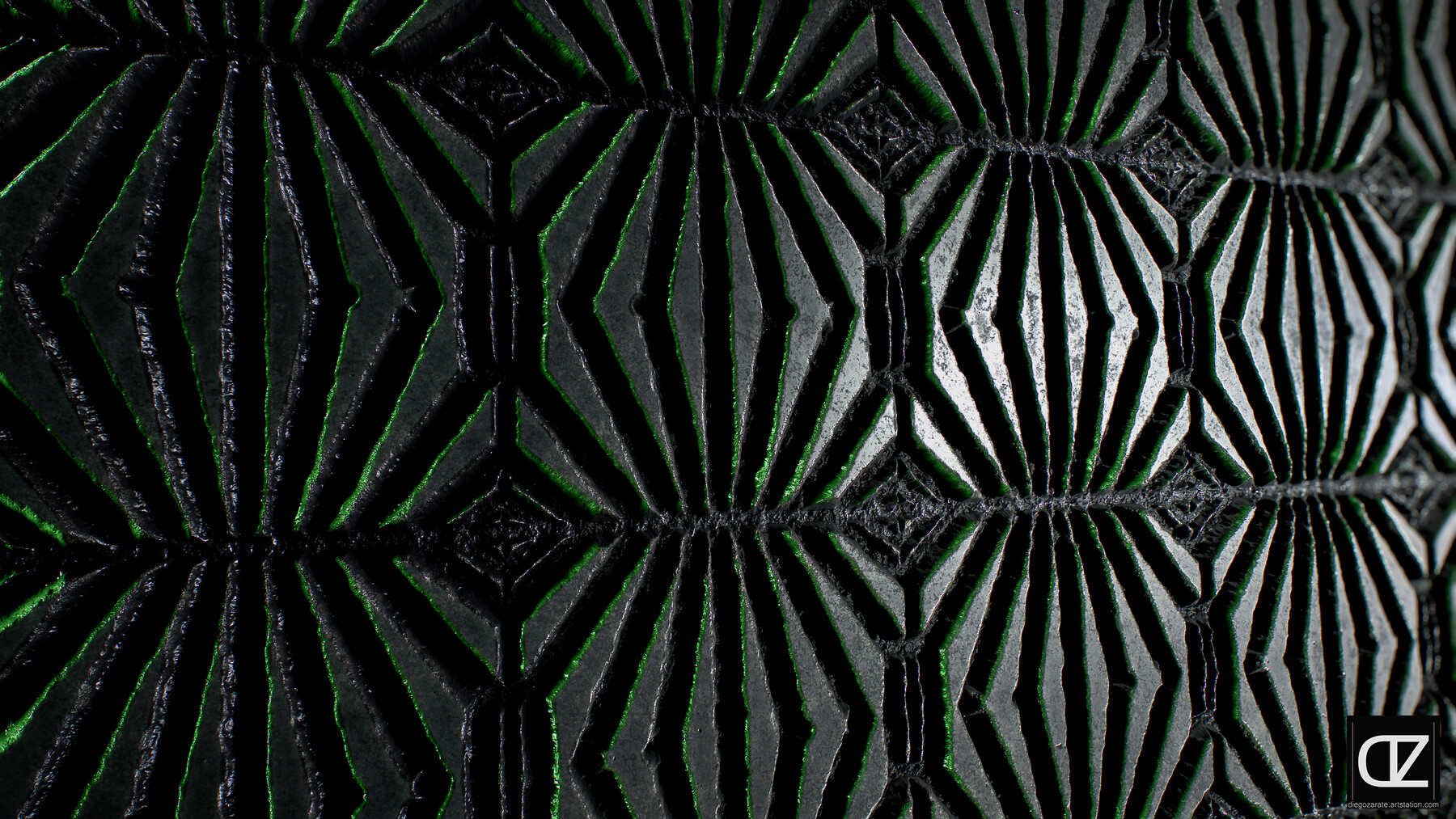 ArtStation - PBR - SCIFI ALIEN WALL, SPACESHIP, CAVERN - 4K MATERIAL ...