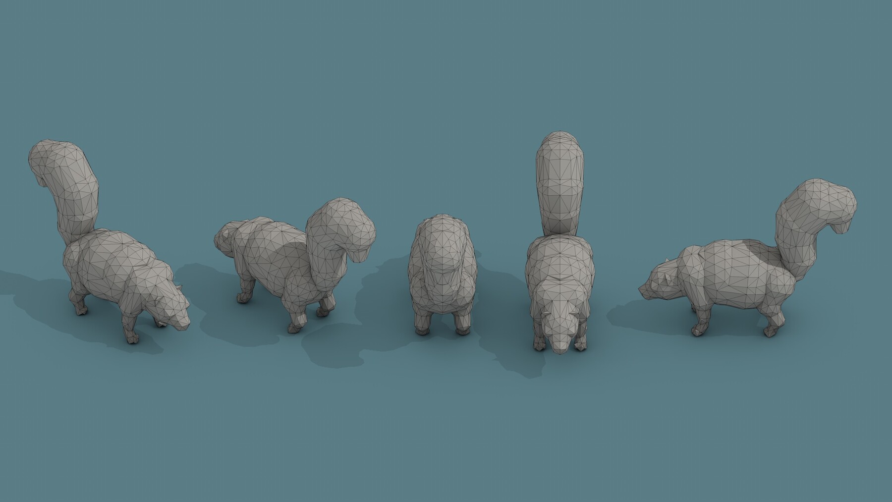 ArtStation - Low Poly Animal Isometric Icon Pack 03 | Game Assets