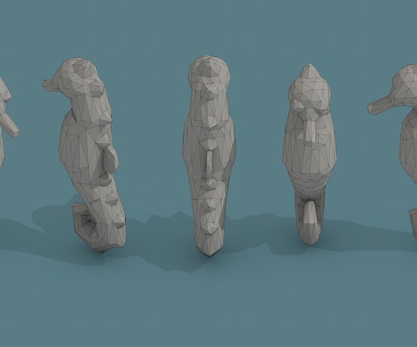 ArtStation - Low Poly Animal Isometric Icon Pack 03 | Game Assets