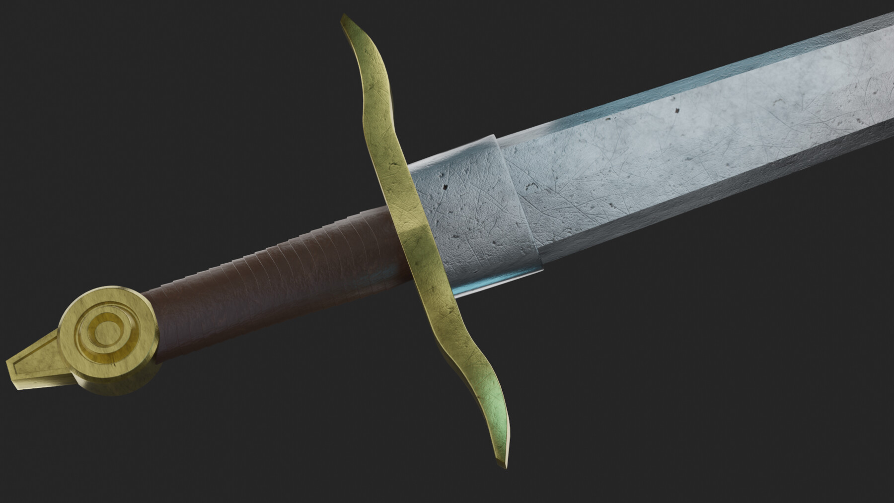 ArtStation - Realistic Sword - Steel and Gold | Resources