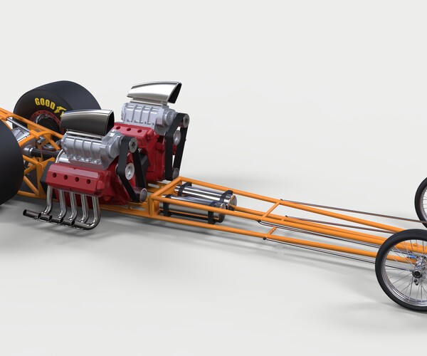 ArtStation - Twin-engined dragster | Resources