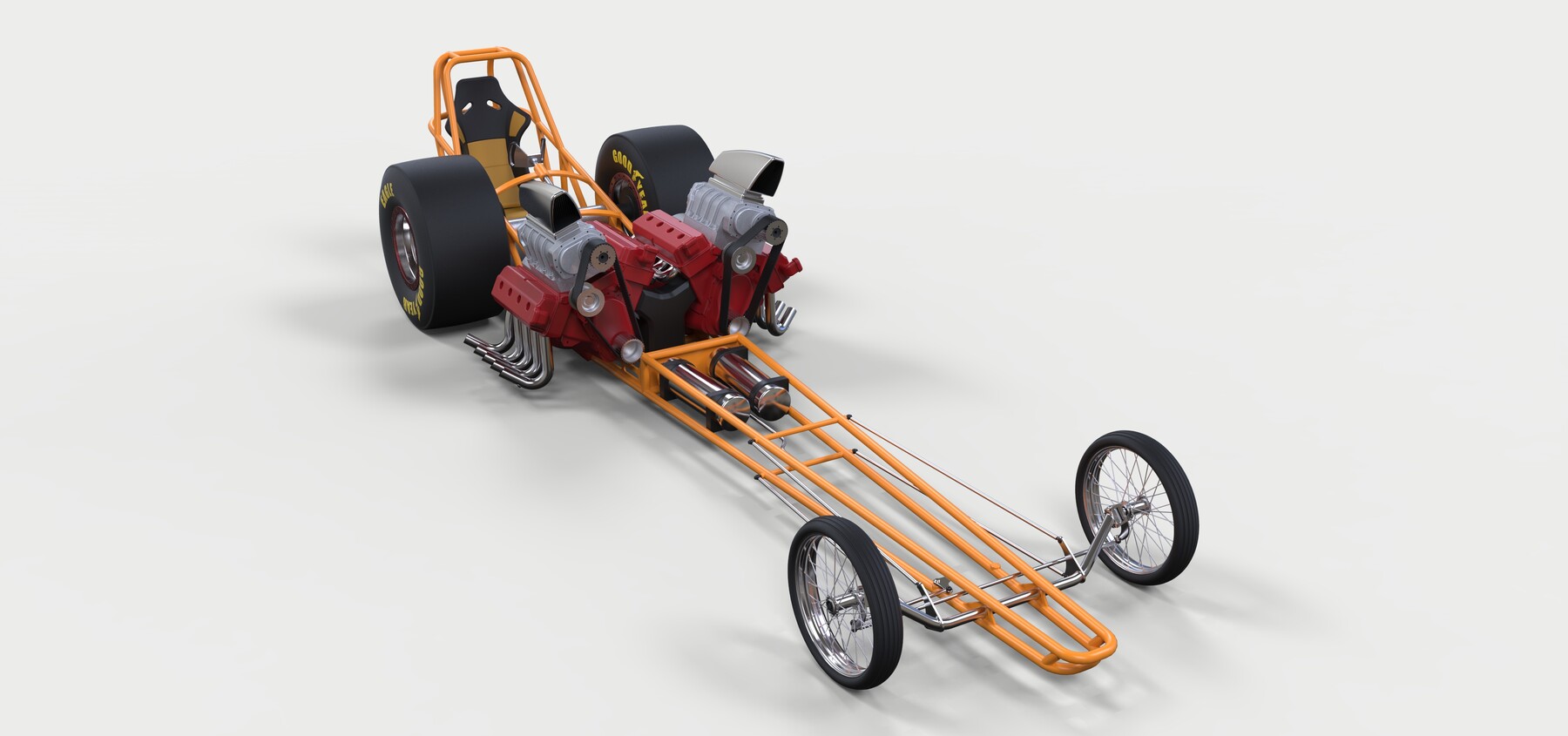 ArtStation - Twin-engined dragster | Resources