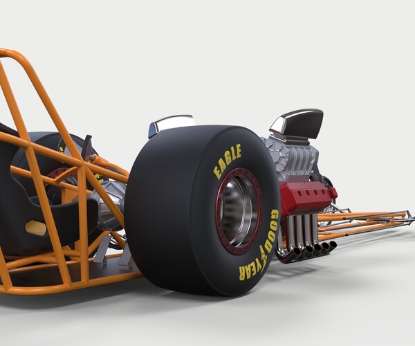 ArtStation - Twin-engined dragster | Resources
