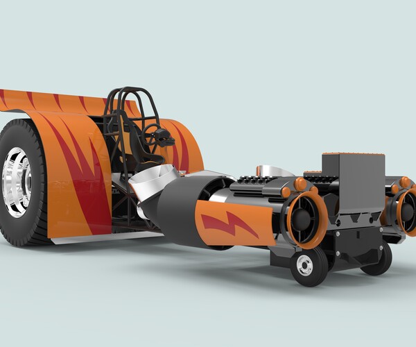 ArtStation - Jet pulling tractor | Resources