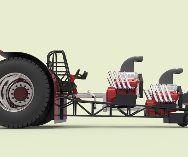 ArtStation - Twin-engined pulling tractor | Resources