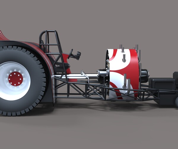 ArtStation - Pulling tractor with radial engine | Resources