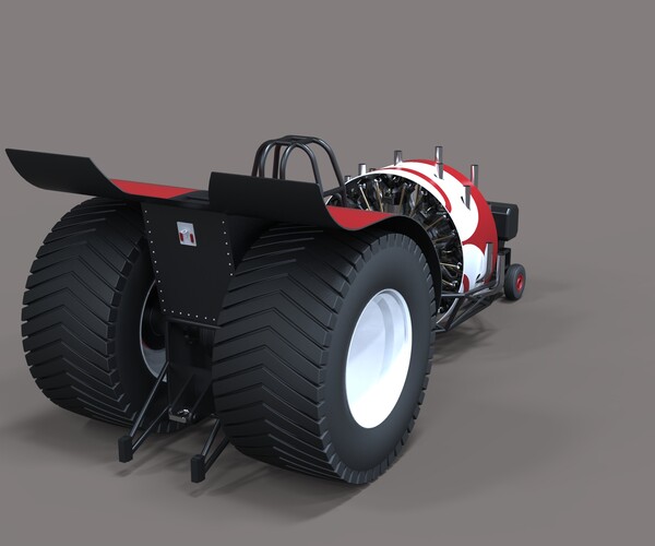 ArtStation - Pulling tractor with radial engine | Resources