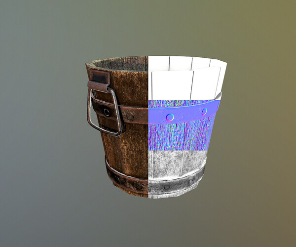 ArtStation - Medieval Bucket Game Ready | Game Assets