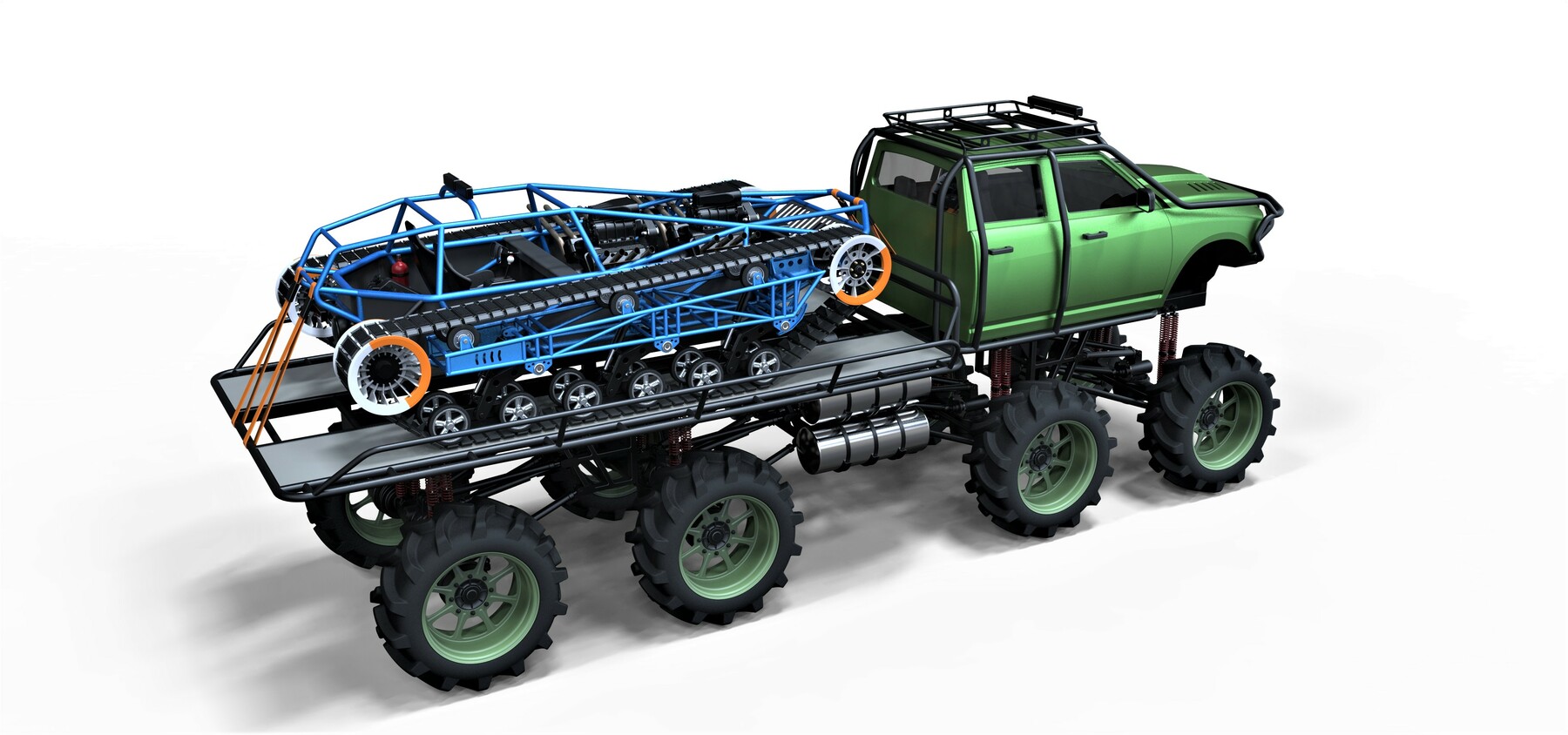 ArtStation - Super bogger with Concept tracked vehicle | Resources