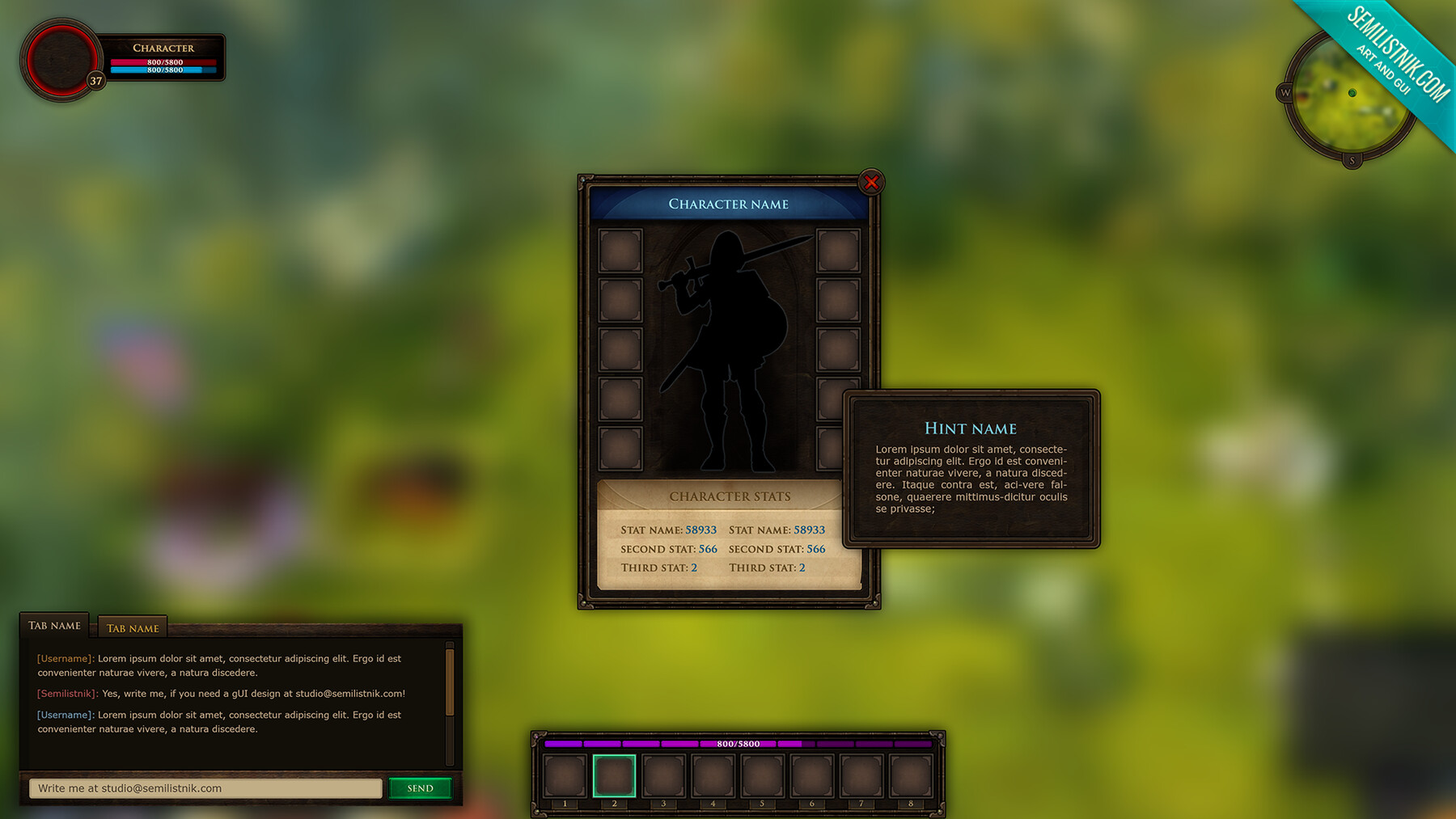 ArtStation - MMORPG UI Kit v1.2 | Game Assets