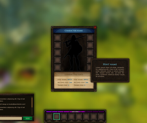 ArtStation - MMORPG UI Kit v1.2 | Game Assets