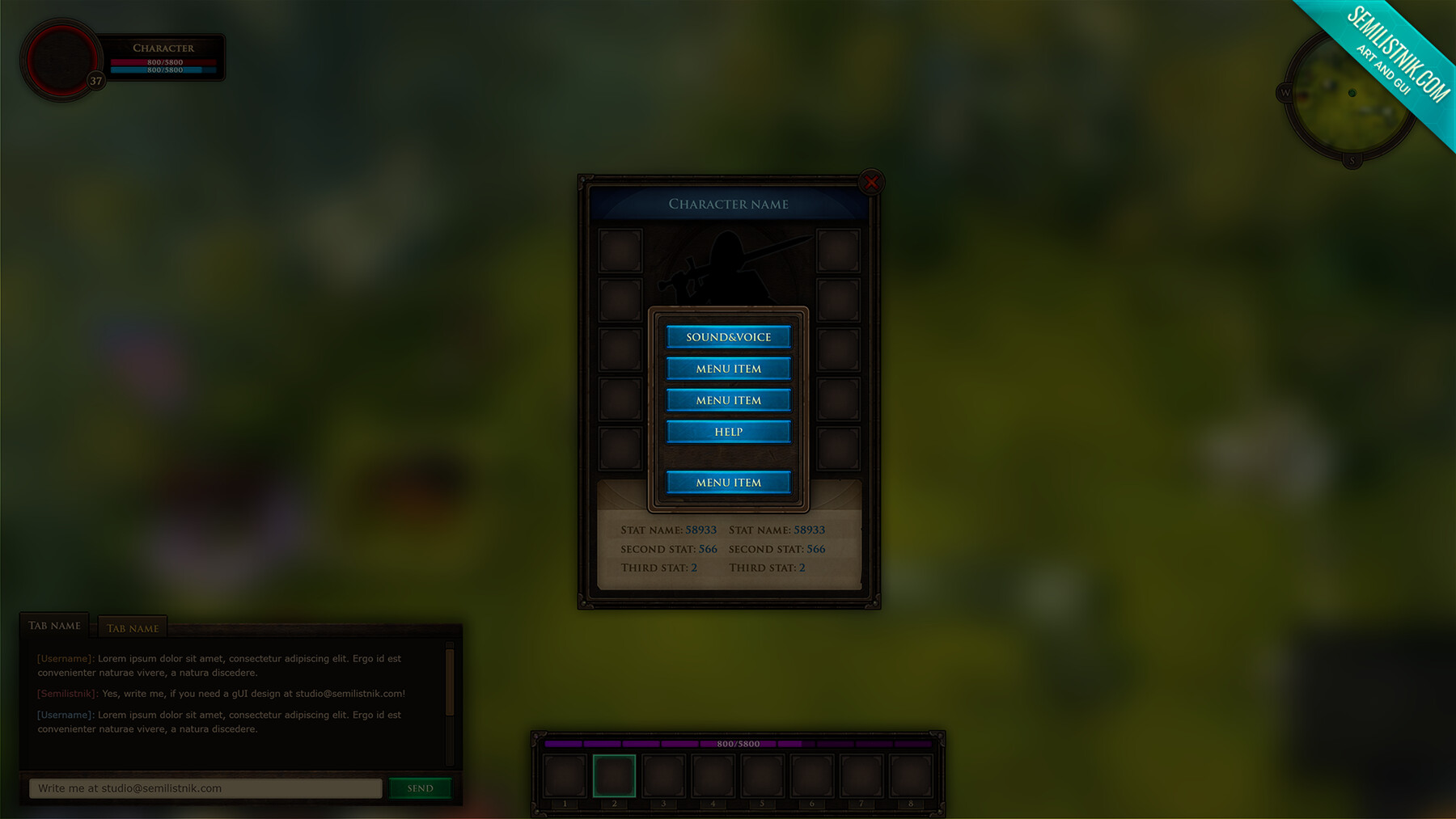 ArtStation - MMORPG UI Kit v1.2 | Game Assets